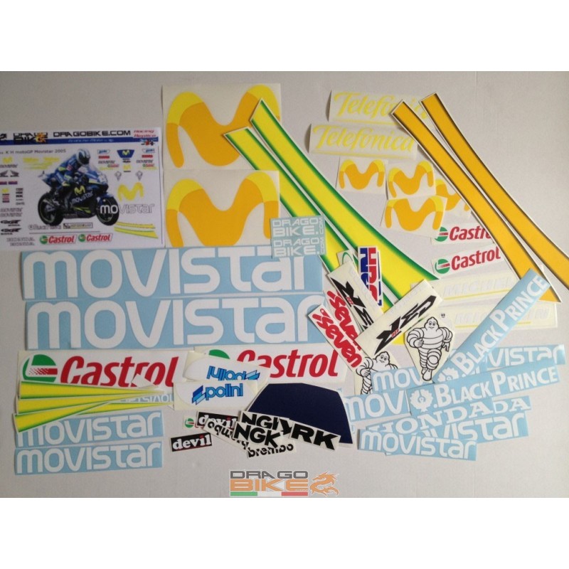 Stickers Kit Honda Motogp Movistar 2005