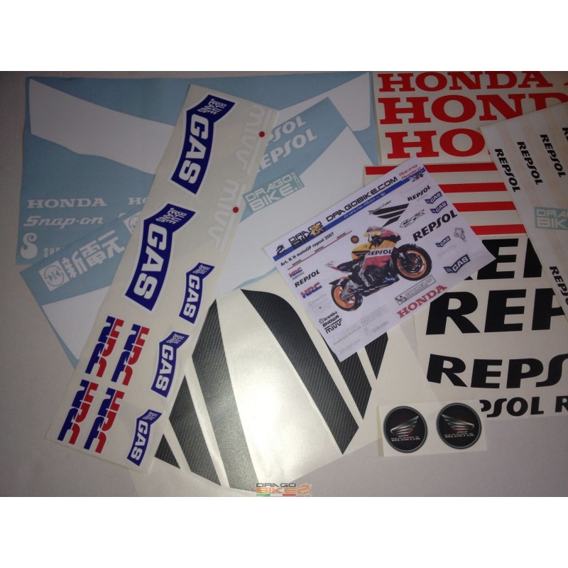 Stickers Kit Race Replica Honda MotoGp Team Repsol 2007