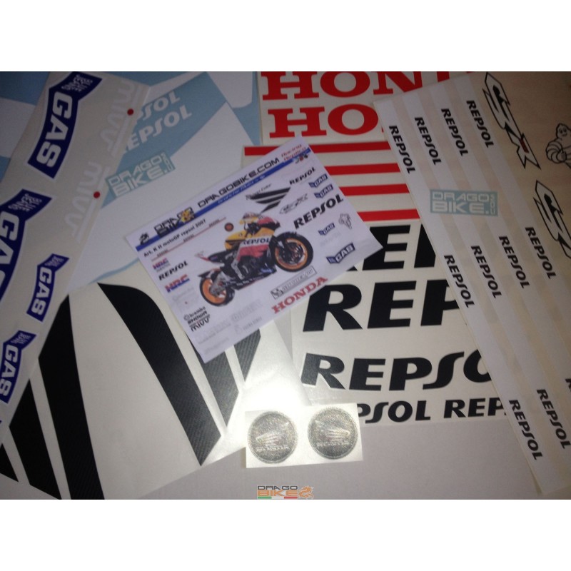 Stickers Kit Race Replica Honda MotoGp Team Repsol 2007