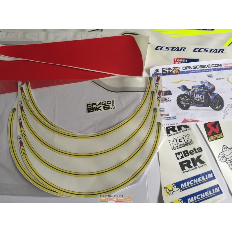 Motorbike Stickers Kit Suzuki MotoGP 2016