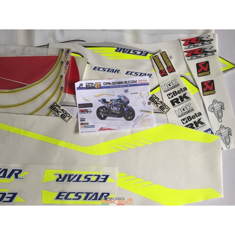 Motorbike Stickers Kit Suzuki MotoGP 2016