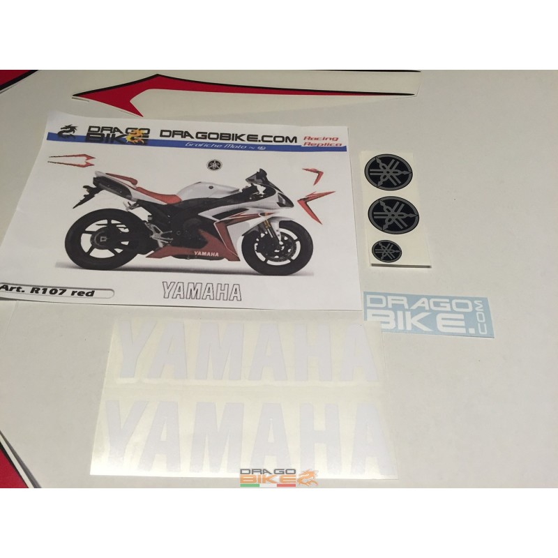 Motorcycles Graphics Yamaha R6 2007 White/red