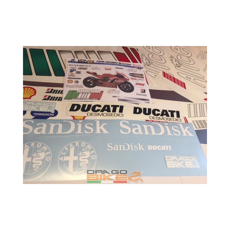 Stickers kit Ducati MotoGP 2007 Valencia