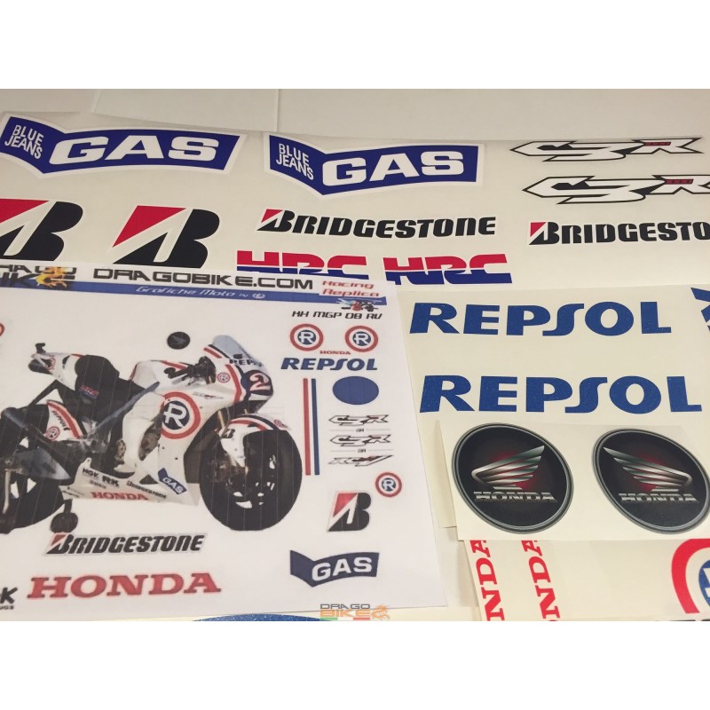 Stickers Kit Honda MotoGP Repsol VR 2008