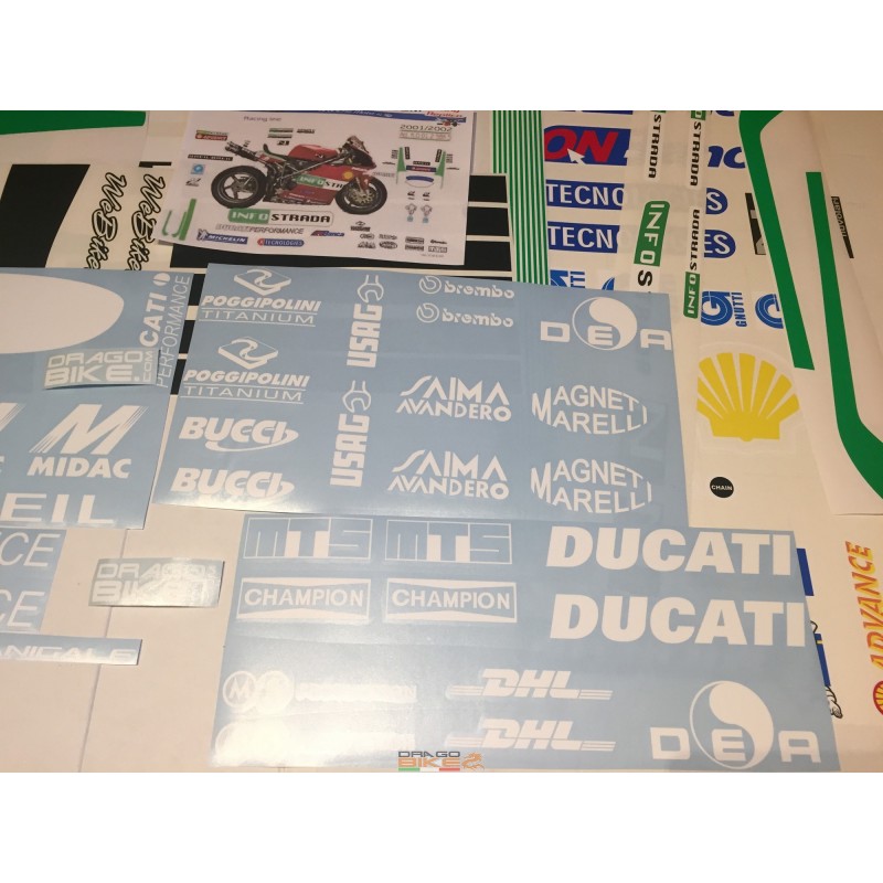 Stickers Kit Ducati 998 SBK 2001 - 2002 Infostrada